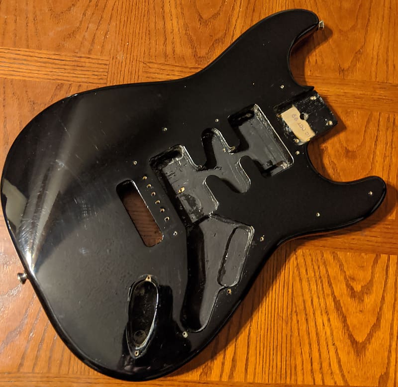 Stratocaster body Black | Reverb