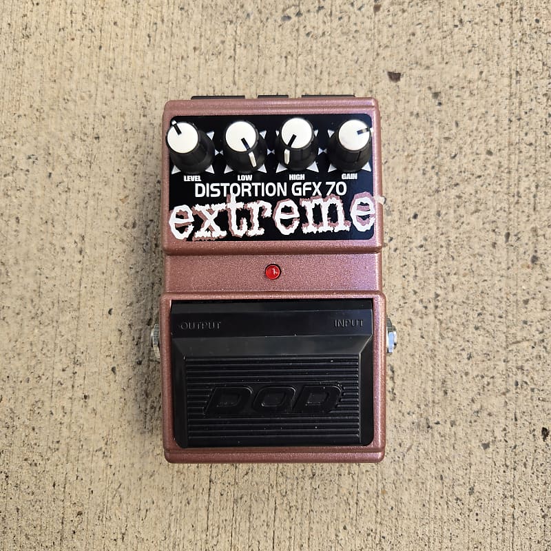 DOD GFX-70 Distortion Extreme 1990s - Red | Reverb