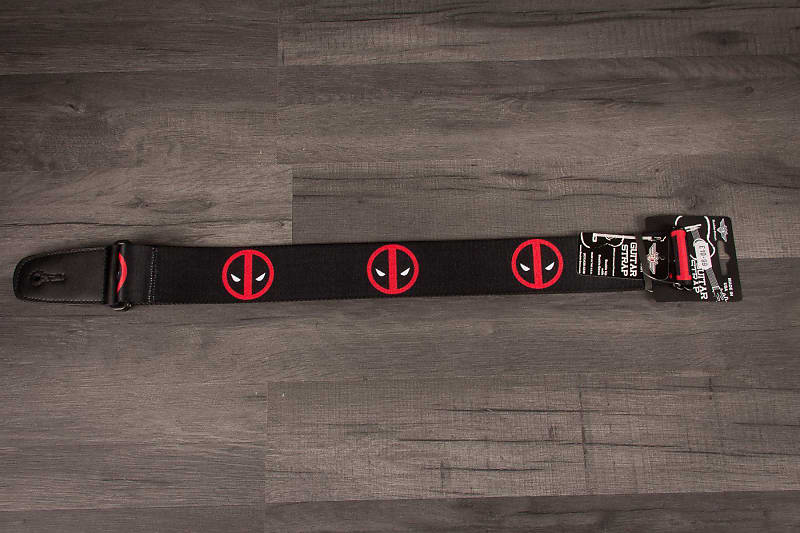 Buckle Down Marvel Universe Deadpool Logo Guitar Strap | Reverb