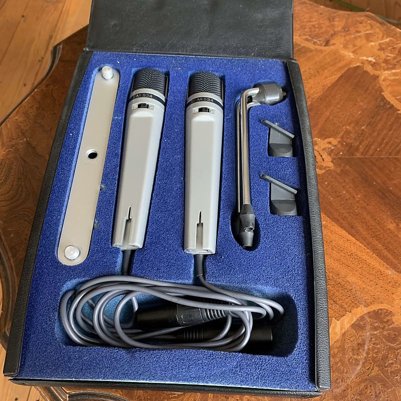 2x Uher M534 vintage microphone -- Stereopair! | Reverb