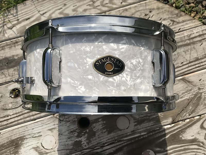 Tama 5x13 Stagestar Snare drum White marine pearl | Reverb