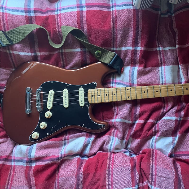 Partscaster Strat- Mocha brown sparkle | Reverb