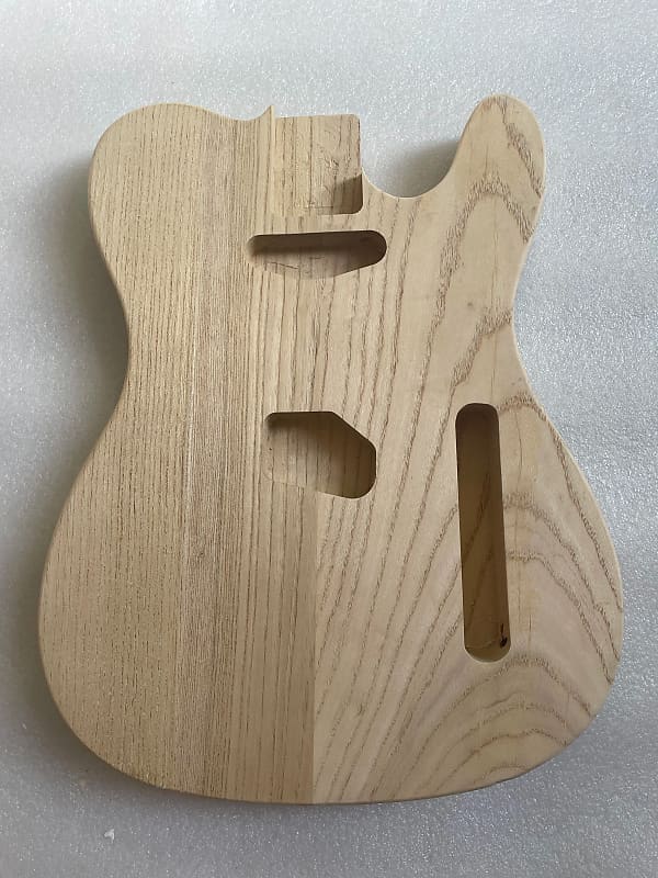 Unfinished Ash Wood Guitar Tele Style Body | Reverb