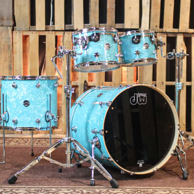 DW Performance Seafoam Marine Stage Drum Set - | Reverb