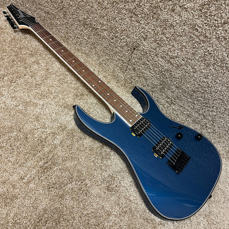 Ibanez RG421EX-PBE Electric Guitar Prussian Blue Metallic | Reverb