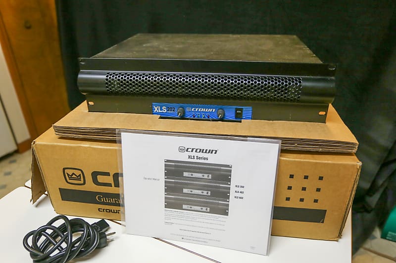 Crown XLS-202 2002 Black | Reverb