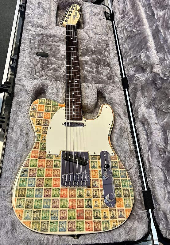 Fender Custom Shop Andy Mooney World Stamps Collection | Reverb
