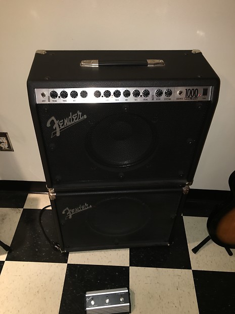 Fender Roc Pro 1000 Black With Extension Cab | Reverb