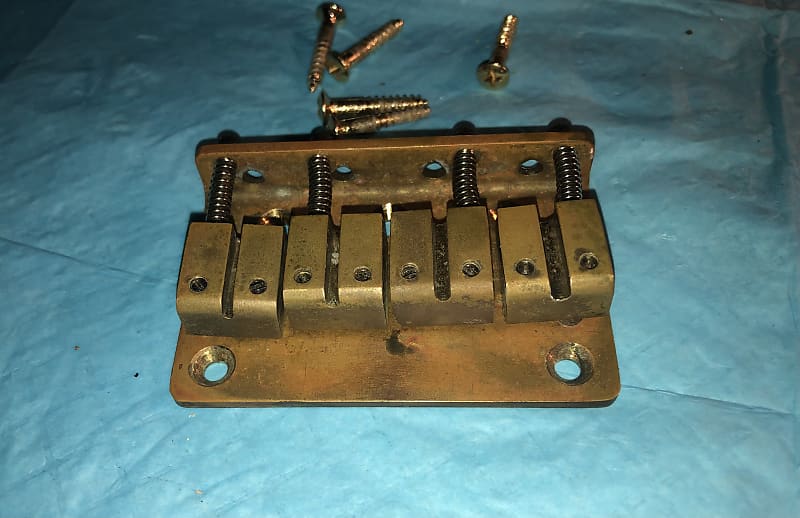 Kahler Vintage Brass Bass Bridge 70’s | Reverb