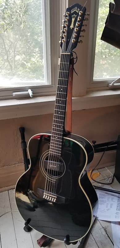 Guild JF30-12 string acoustic 2006 Black | Reverb