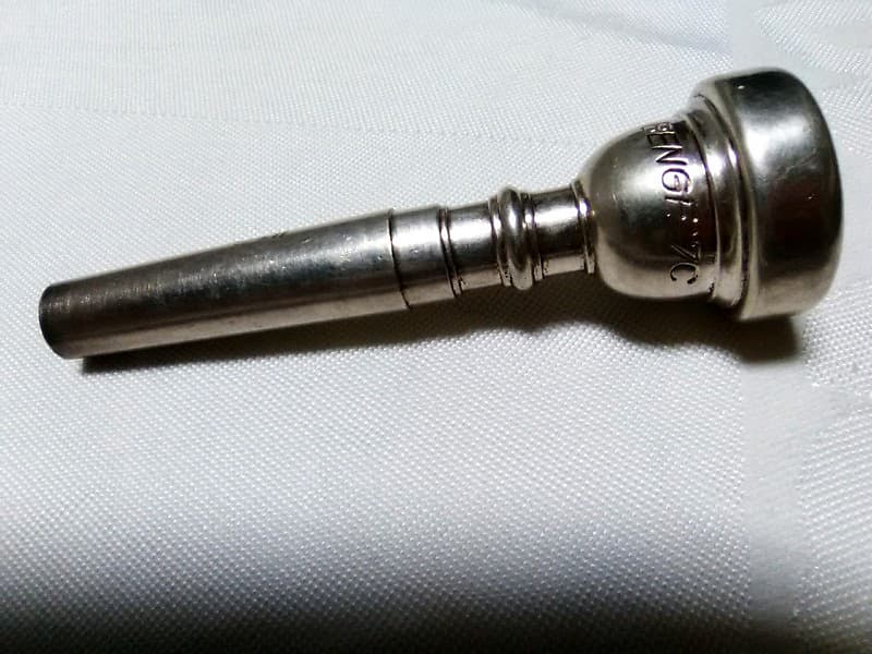 Vintage BENGE 7C Silver-Plated Trumpet Mouthpiece | Reverb