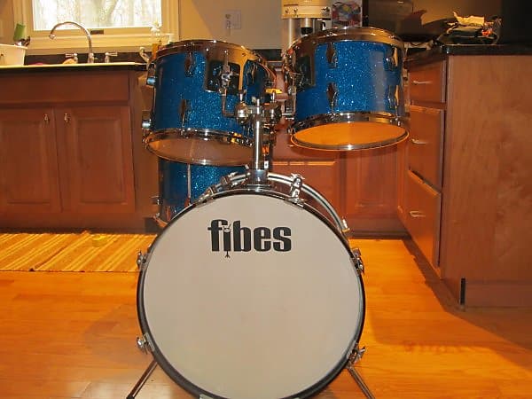 Fibes Jasper Shell Drum Set - Blue Glitter | Reverb