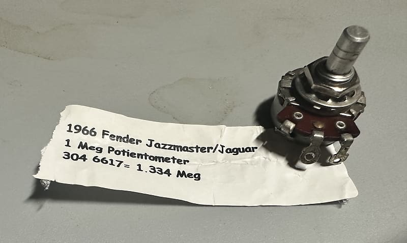 Matching Set-1966 Stackpole Jazzmaster/Jaguar Pots - Silver | Reverb