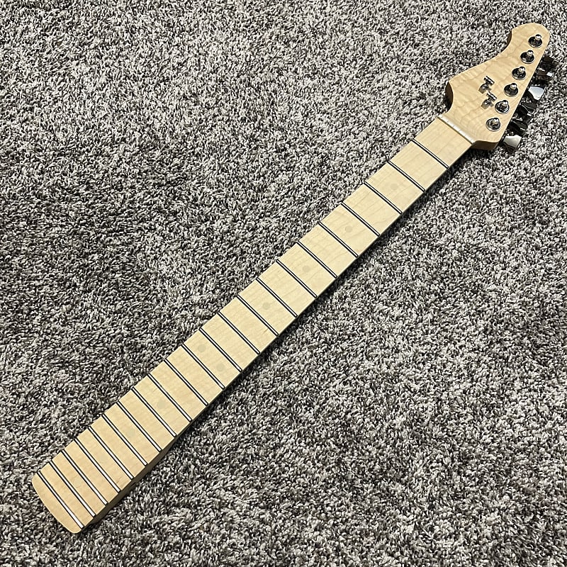 Warmoth Warhead Stratocaster Neck - 3A Flame Maple | Reverb