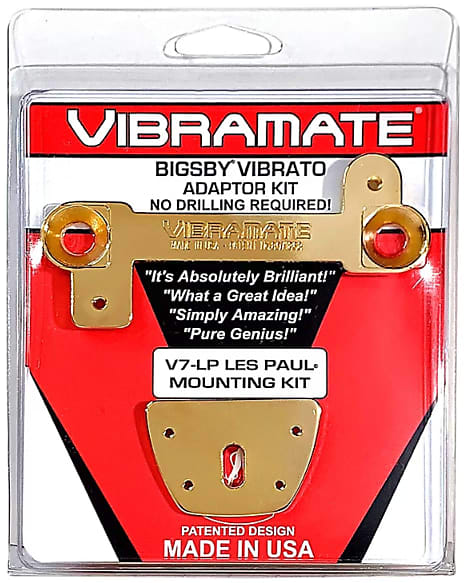 Vibramate V7 G Gold bolt on Bigsby B7 tremolo Adapter | Reverb Canada