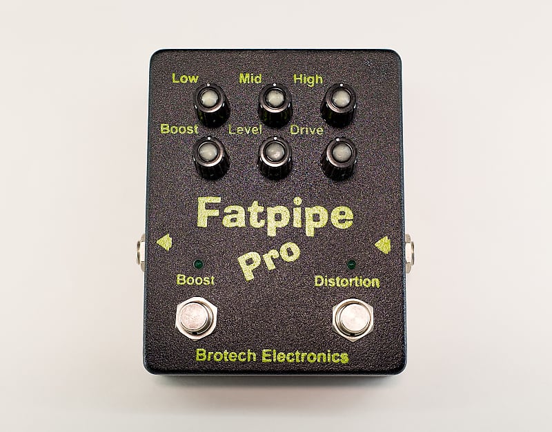 Brotech Electronics Fatpipe Pro Distortion and Boost - | Reverb