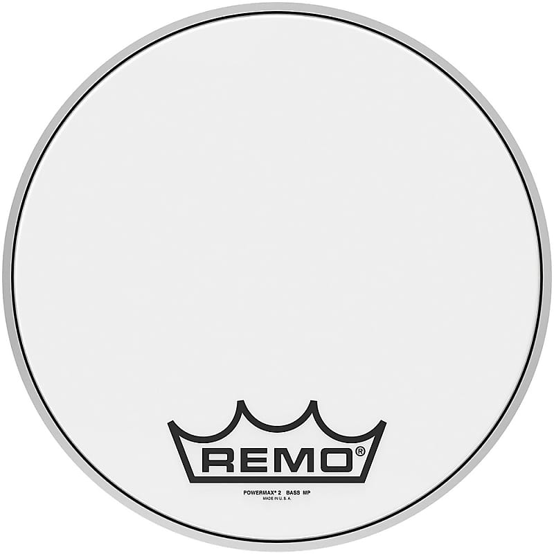 Remo Powermax 2 Ultra White Crimplock Bass Drum Head 14 in. | Reverb