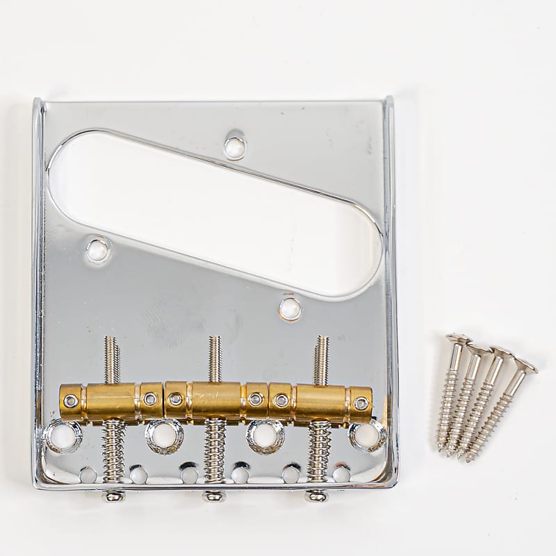 Telecaster Hardtail Ashtray Bridge w/ Traditional 3 Brass | Reverb UK