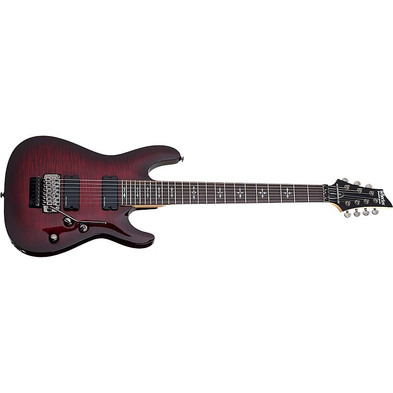 Schecter Demon-7 FR, 7-String, Floyd Rose, Crimson Red | Reverb UK
