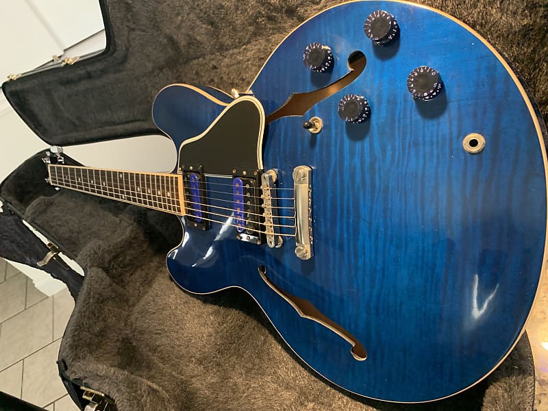 Gibson ES 335 Custom Shop 2011 Figured Blue | Reverb