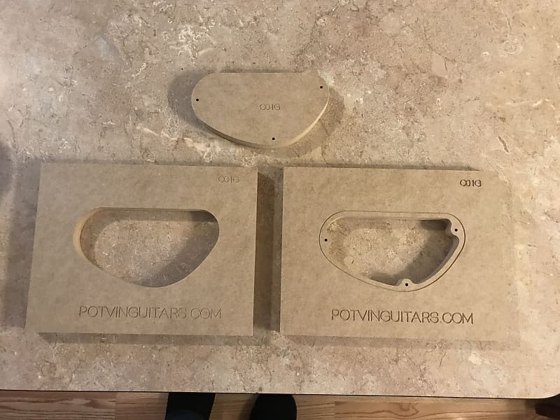 Potvin Guitars Rear Control Cavity template | Reverb