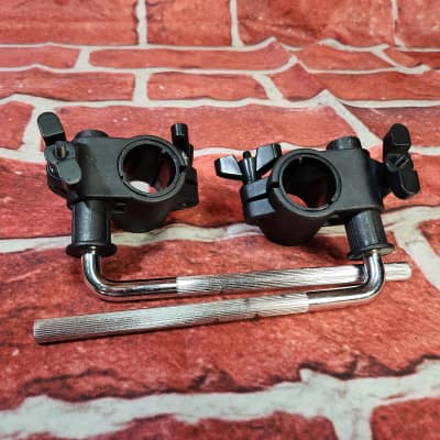 Alesis Nitro Electronic rack clamps with l-rods - Black- (Set | Reverb