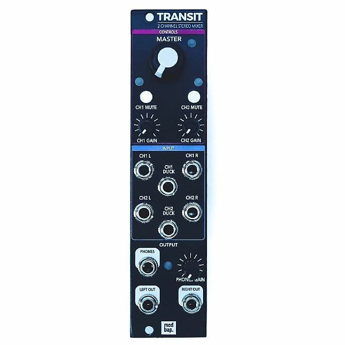 Modbap Modular Transit 2-Channel Stereo Mixer Module | Reverb