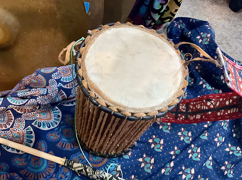 African Gangan Talking Drum w/ Stick | Reverb