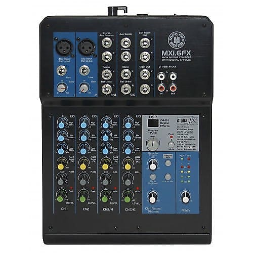 topp pro MXI6FX mixer 6 canali con effetti digitali | Reverb