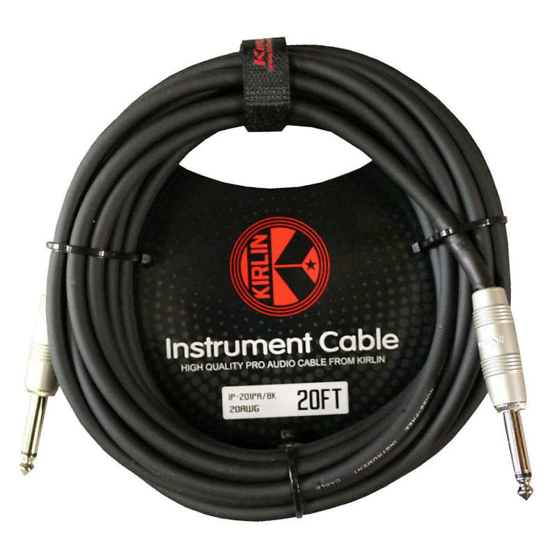 Kirlin Original 20ft Instrument Cable 1/4" Mono Straight | Reverb