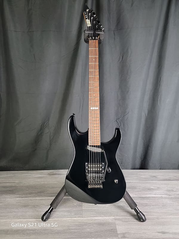 Early 90's ESP M2 Deluxe Gloss Black | Reverb