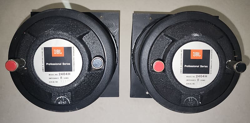 JBL 2404H drives with bi-radical horn (baby cheek horn) | Reverb