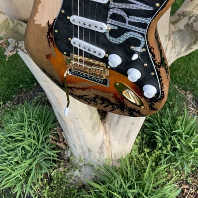 SRV Number One #1 Relic Strat Replica - Custom Licensed & | Reverb