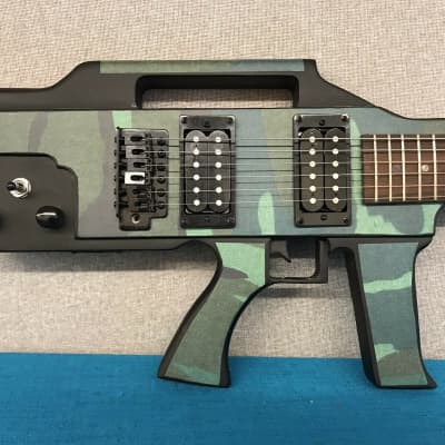 Glen Burton AK47 Machine Gun Electric Guitar Camouflage Rifle | Reverb
