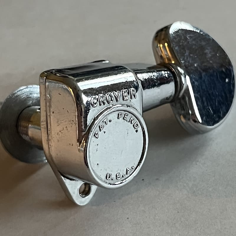 Vintage Grover USA Patent Pending Bass Side tuner tuning peg | Reverb