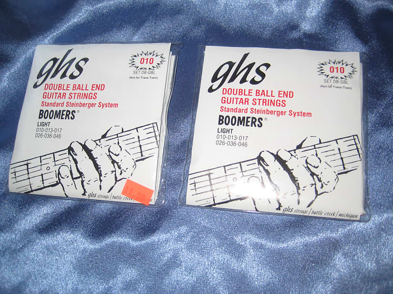 GHS Two (2) Sets of Boomer Double Ball End Strings for | Reverb