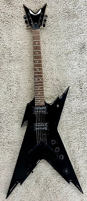 DEAN Razorback X Electric Guitar in Classic Black 6-string | Reverb