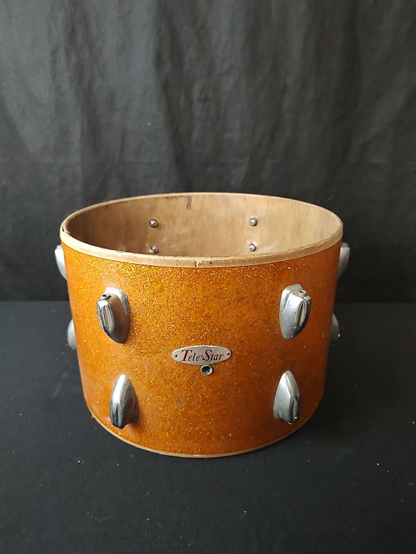 Telestar 12x 8 Tom Shell 60's - Orange sparkle | Reverb