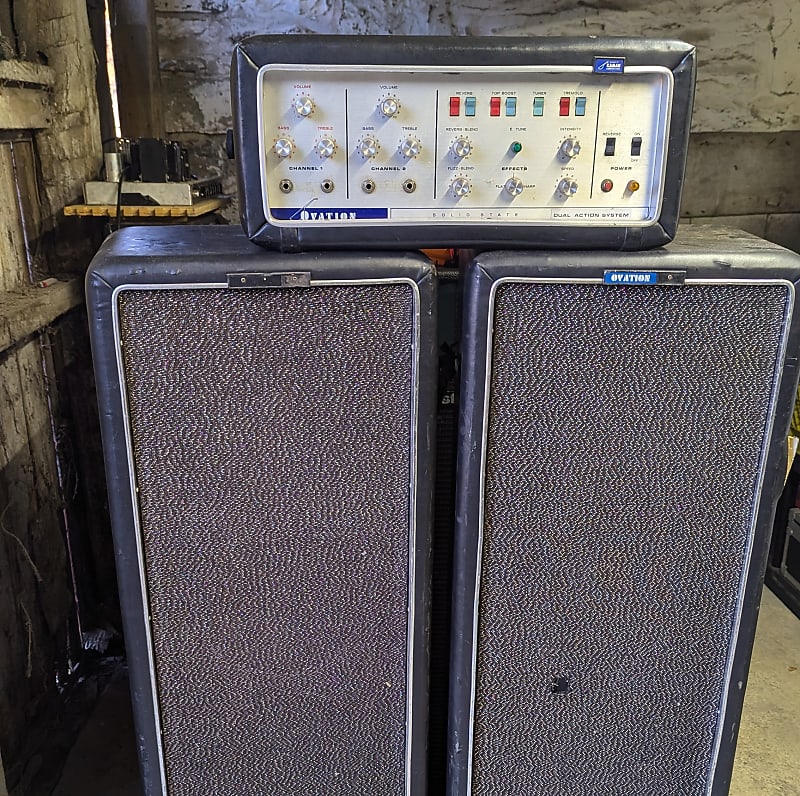 Vintage 1970s Ovation Dual Action System Solid State preamp + | Reverb