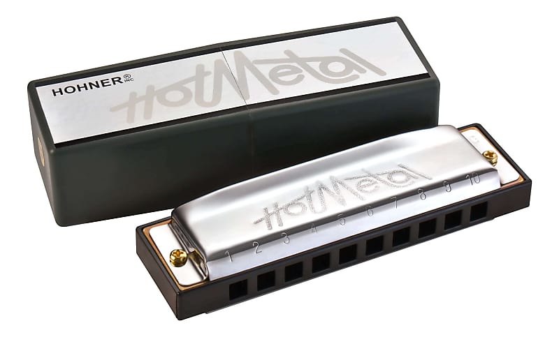 Hohner 572BX Hot Metal Harp 10-Hole Diatonic Harmonica - Key | Reverb