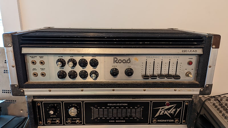 Vintage 1970s Road 220 Solid State Guitar/Bass Amp Head | Reverb