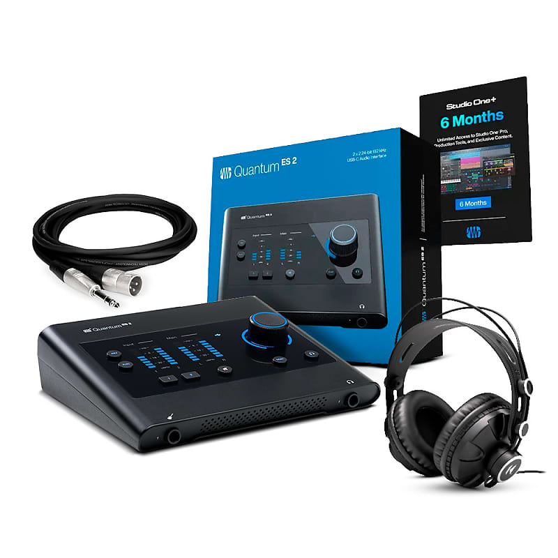 PreSonus Quantum ES2 2x2 USB-C Audio Interface Bundle with | Reverb