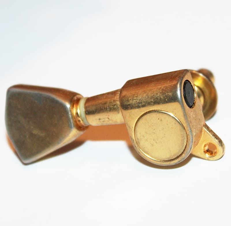 Vintage 1980's Jin Ho Gold Tuner Tulip Button Tuning Machine | Reverb