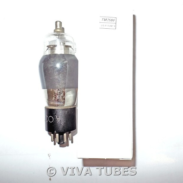 Philco USA 6A8G [6Q8] Silver Plate Smoked Glass Engraved Base | Reverb