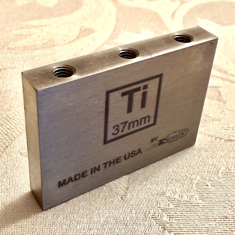 Floyd Rose" Titanium " Tremolo block by TiSonix USA 37mm | Reverb