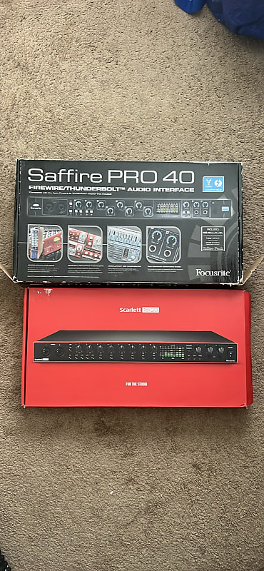 Focusrite Scarlett 18i20 + Saffire Pro 40 Bundle | Reverb