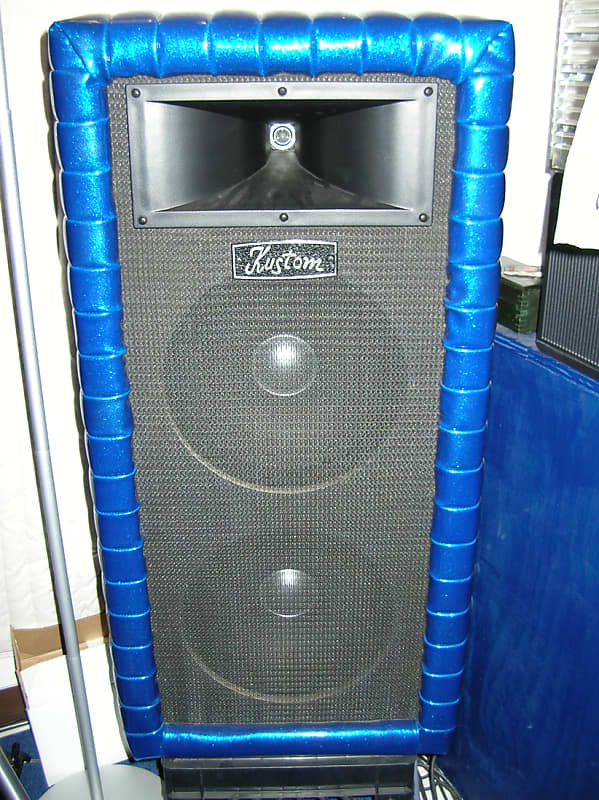 Kustom Tuck N' Roll PA Speakers - Re-issue late 2000's - Blue | Reverb