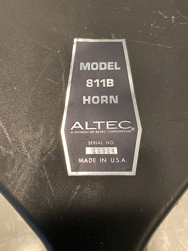 Altec Lansing 811B Horn with 806-8A Driver 1974 Black | Reverb