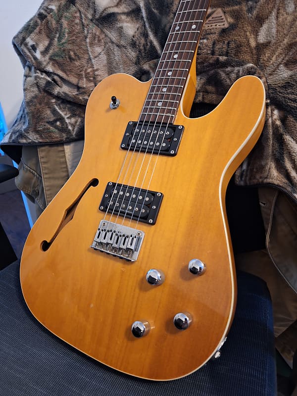 Squier Master Series Thinline Set Neck Telecaster - Natural | Reverb