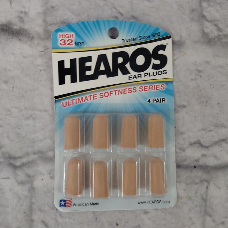 Hearos Ultimate Softness Series Ear Plugs - 32dB NRR, 4 pair | Reverb